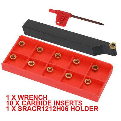 SRACR1212H06 Holder With Indexable Boring Bar Wrench&10PCS C