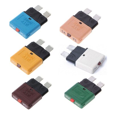 Circuit Breaker Blade Fuse 28V Resettable 5-30A Marine Rally