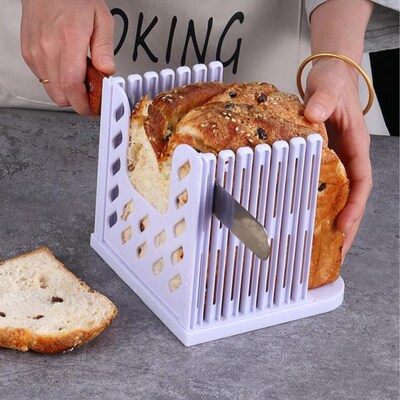 1pc Bread Slicer Loaf Cutter Bread Skiving Machine Cutter Mo
