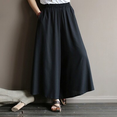 Original literature lazy wind oversized wide leg pants elast