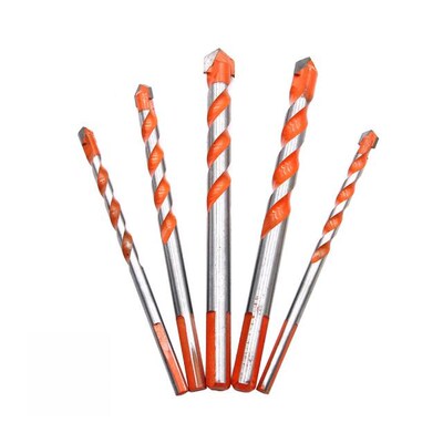 5 Pieces Ceramic Tile Drill Bits Sets 6/8/10/12mm Hard Alloy