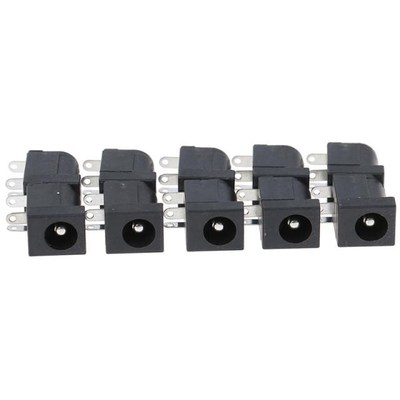 10pcs DC-005 PCB Mount 5. x2.5 mm Female DC Power Jack Plug