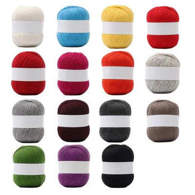 3 Sets Long Plush Cashmere Yarn 50g+20g/set Anti-pilling Han
