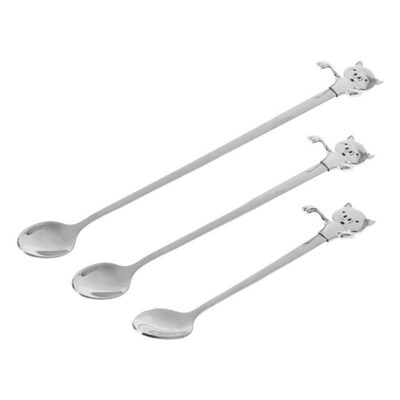 Stainless Steel Cute Pig Teaspoon Coffee Drink Mixing Spoon