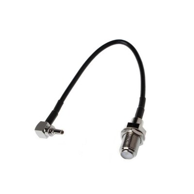 F Female to CRC9 Right Angle Connector RG174 Pigtail Cable 1