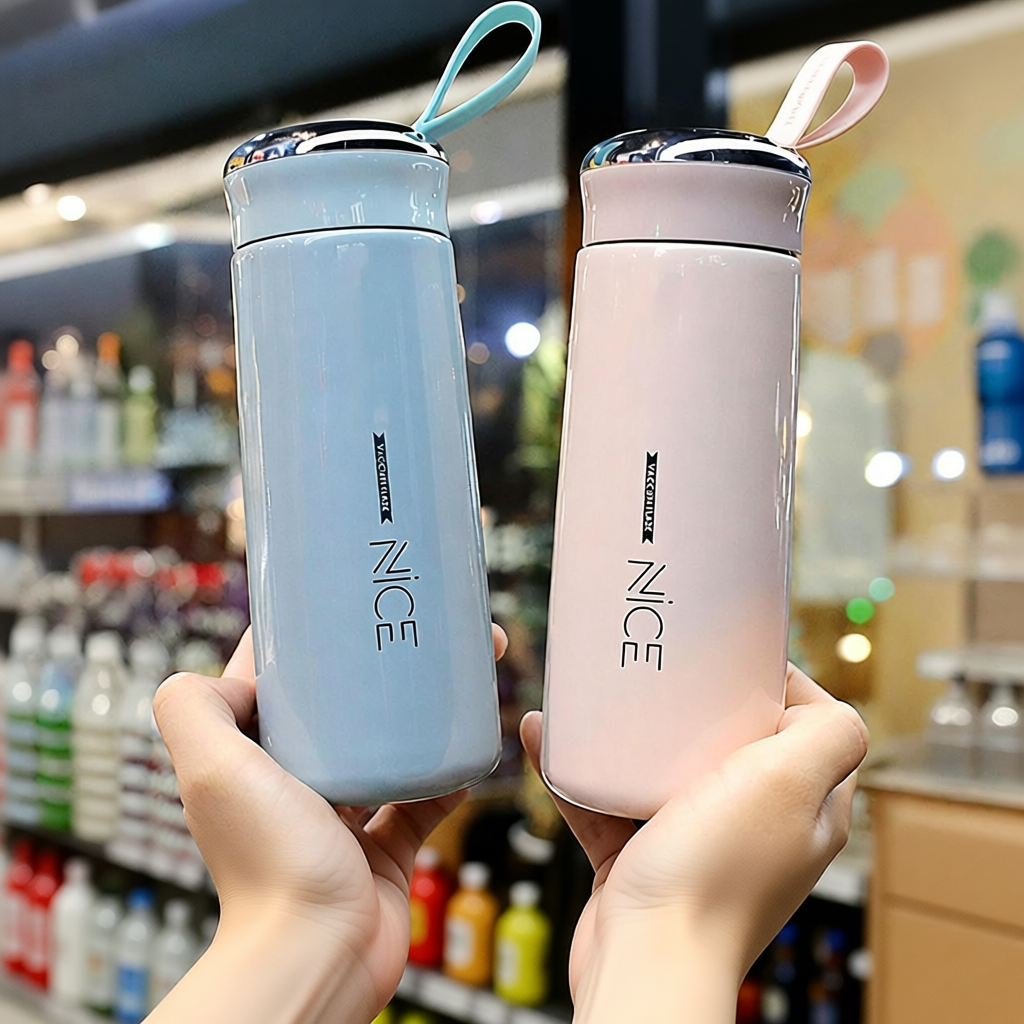 时尚奈斯玻璃杯定制双层塑玻水杯创意商务礼品杯广告杯子