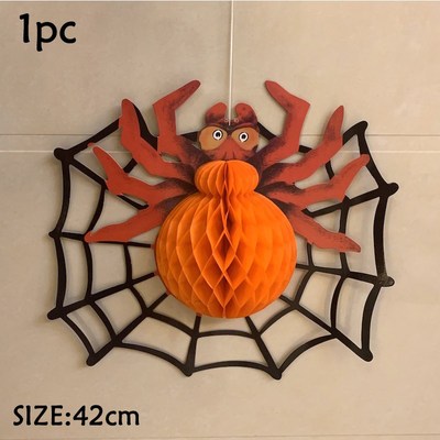 Halloween 2022 Decor Horrible Paper Spider Decor 3 Styles Tr