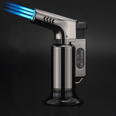 Kitchen Outdoor BBQ Lighter Triple Torch Turbo Pipe Gas Jet