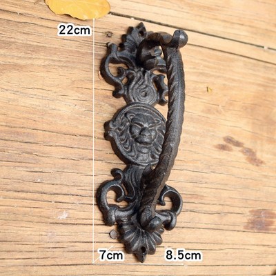 Retro European  Garden Courtyard Cast Iron Craft Door Handle