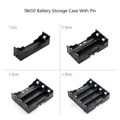 18650 Battery Clip Holder Battery Storage Box Case Holder Le