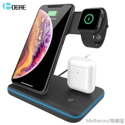 15W  Qi Wireless Charger Stand For iPhone 11 XS XR X 8 3