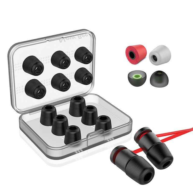 Memory Foam Ear Tips 5mm Universal In ear Earphones Earbuds_虎窝淘