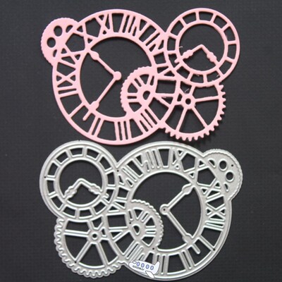 Clock Time Axis Metal Cutting Dies Stencil Scrapbooking Phot