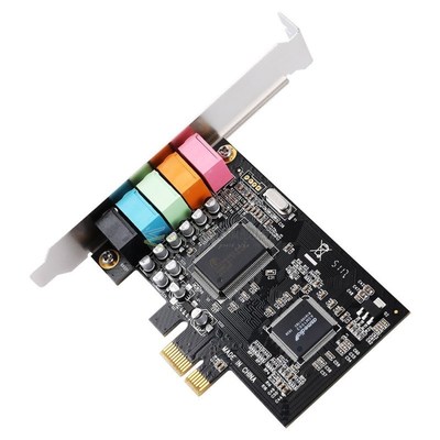 PCIe Sound Card 5.1, PCI Express Surround 3D Audio Card for