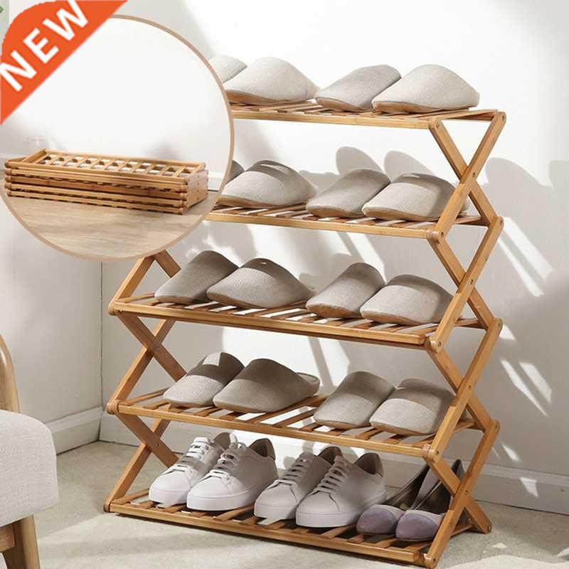 Free installation folding multi-layer shoe rack simple house_虎窝淘