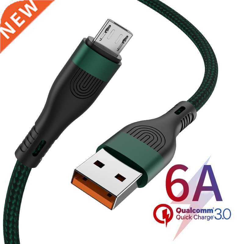 QC3.0 Micro USB Cable 6A Fast Charging Cable for Redmi Note_虎窝淘