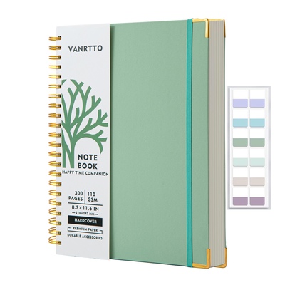 A4超大超厚笔记本线圈日记本简约记事手帐本journal book出口款