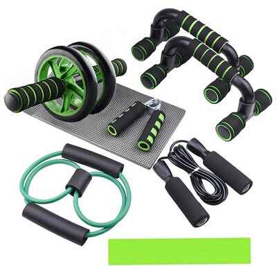 7 Ab Roller PushUp Home Combo Set 7Piece MultiFunction Sport