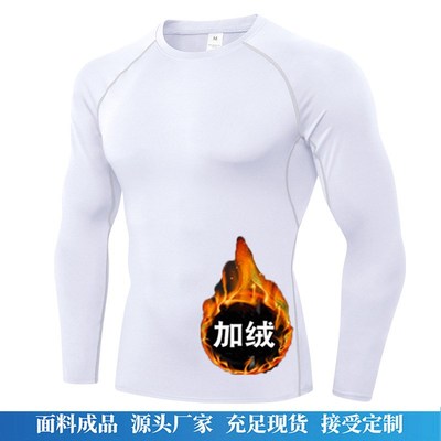 Winter Fleece Fitness Clothing Mens Long Sleeve Tights Kids