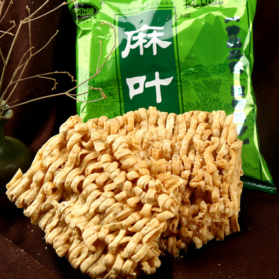 麻叶干吃面空心方便面芝麻叶