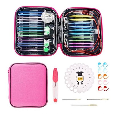 Circular Knitting Needles Set Interchangeable Crochet Needle