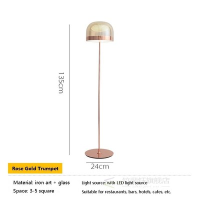 LED modern floor lamp glass floor lamp creative living room