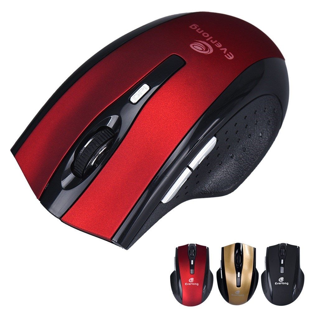Malloom Mini 2.4G Wireless 2000DPI Optical Mouse Black Red G_虎窝淘