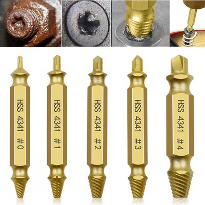 4/5/6 pcs Drill Bit Set Broken Head Screw Removal Tool Bolt