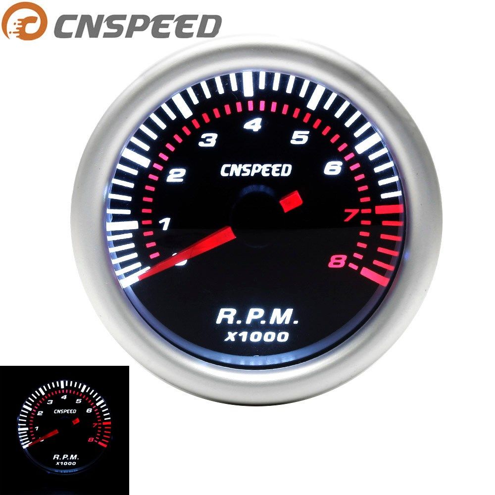 Auto Car Tachometer Tacho Gauge 0~8000 RPM Meter 2" 52mm niv_虎窝淘