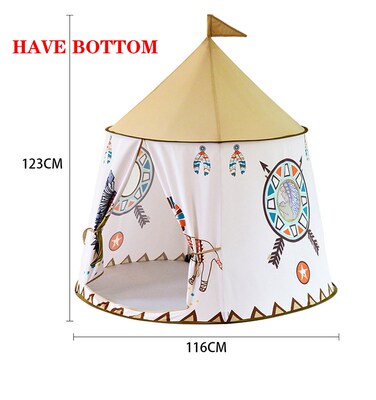 123*116cm Portable?Children's Tent House Wigwam Foldable Kid