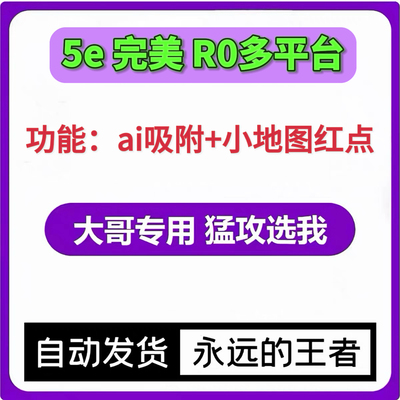 CS2/R0/5e/完美/官匹/ai吸附/小地图雷达红点/主播同款辅助上分工