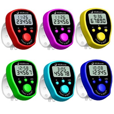 1pc Finger Counter Clock LCD Electronic Digital Tally Counte