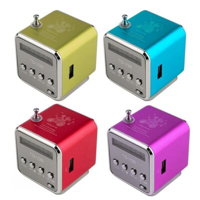TD-V26 Mini Digital FM Radio Speaker Portable FM Radio Recei