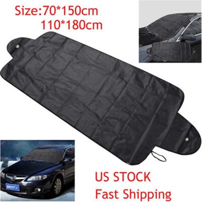 Car Windshield Snow Sun Cover Tarp Ice Scraper Frost Dust Re