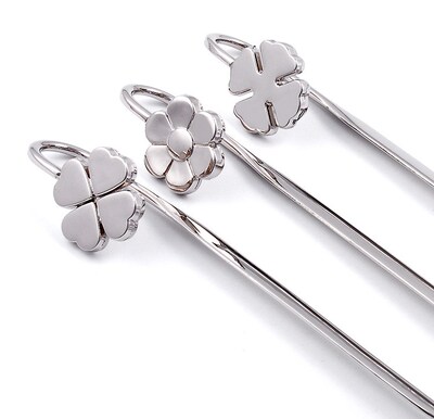 Delicate Clover Metal Bookmark Escolar Paper Book Marks Book