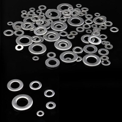500/105pcs Stainless Steel Flat Washer Metric Flat Washers A