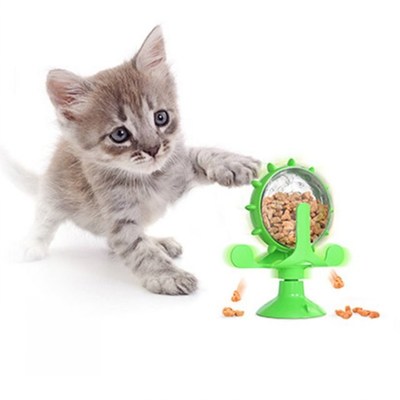Fun Pet  Turntable Toy 360 Rotating Windmill Interactive