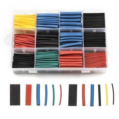 560pcs 45mm 12 Sizes 5 Colors Polyolefin Heat Shrink Tube Se