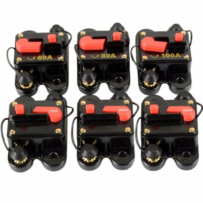 12V 24V DC Home Solar System Waterproof Circuit Breaker Rese