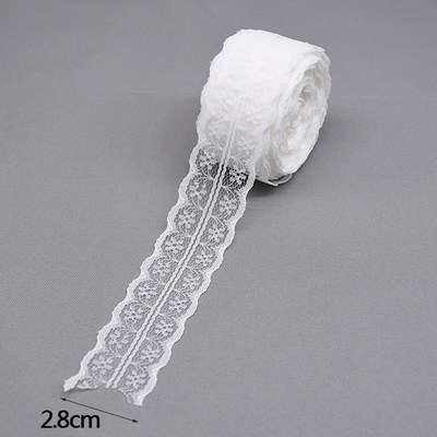 10yard White Lace Ribbon Roll Lace Fabric Trim Wedding Birt