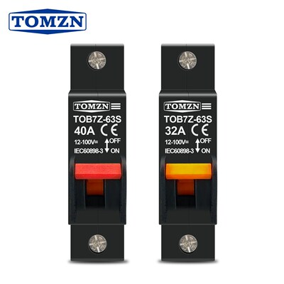 hydrautic magnetic type DC MCB circuit breaker 12V to 100V 3
