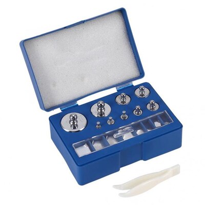 17Pcs 211.1g 10mg-100g Grams Accuracy Calibration Weight Set