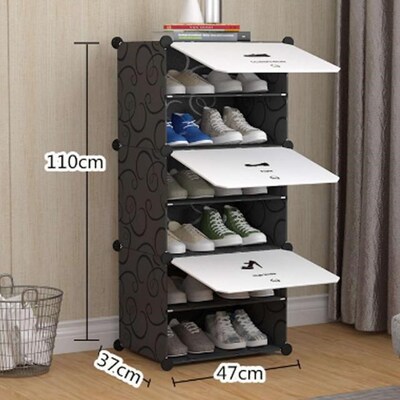 Shoes Storage Cabinet DIY Assembly Shoe Shelf Dustproof Mois
