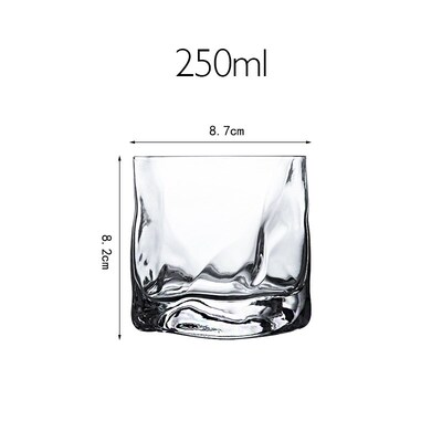 Whisky Glass Crumple Whiskey Tumbler Glasses Irregular Folds