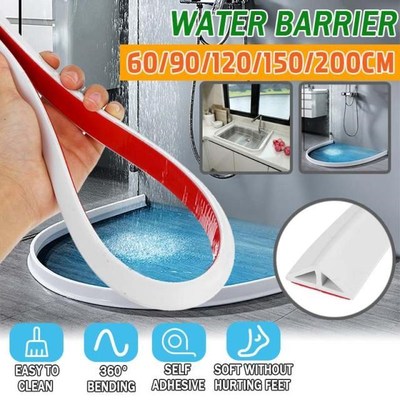 Shower Barrier Bathroom And Kitchen Water Stopper Collapsibl