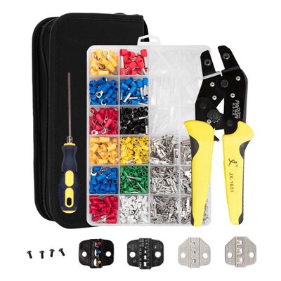 Wire Terminals Crimping Tool Interchangeable Jaw Insulated R