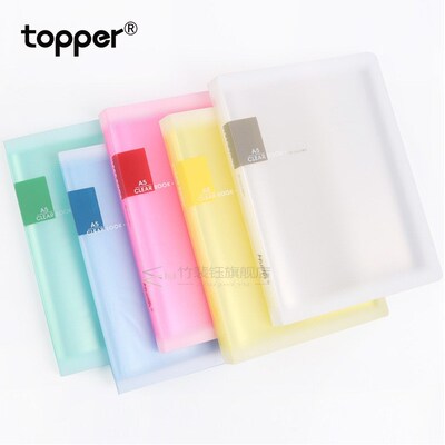 Color matte A5 display BooK folder information book transpar