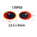 Adhesive Simulated Fisheye Kit 3D Fishing Eyes 2 Styles Plas