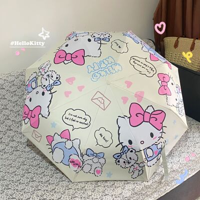 HelloKitty晴雨两用雨伞女生高颜值kt猫可爱防晒防紫外线自动伞