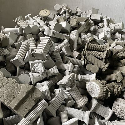 瑕疵残次品处理 混凝土罗马柱摆件废墟造境战损复古欧式装饰品